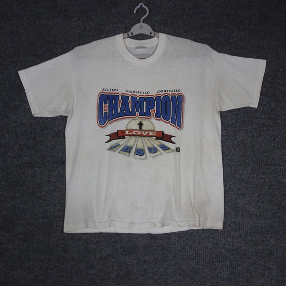 Fruit of the Loom | Shirts | Vintage Champion Love Jesus Graphic T ...